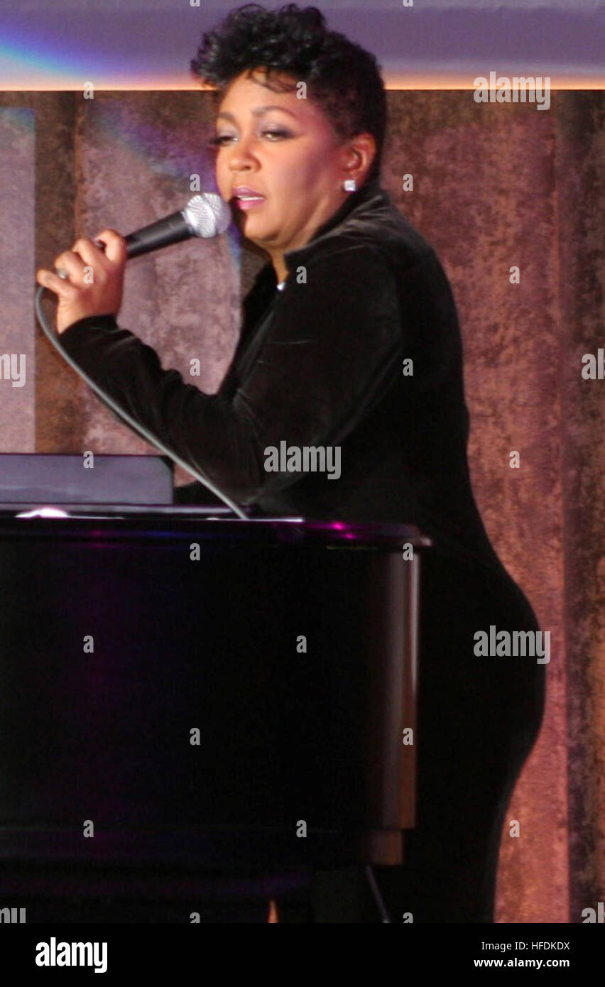 Singer Anita Baker performs at the 17th Annual Salute to Freedom aboard ...