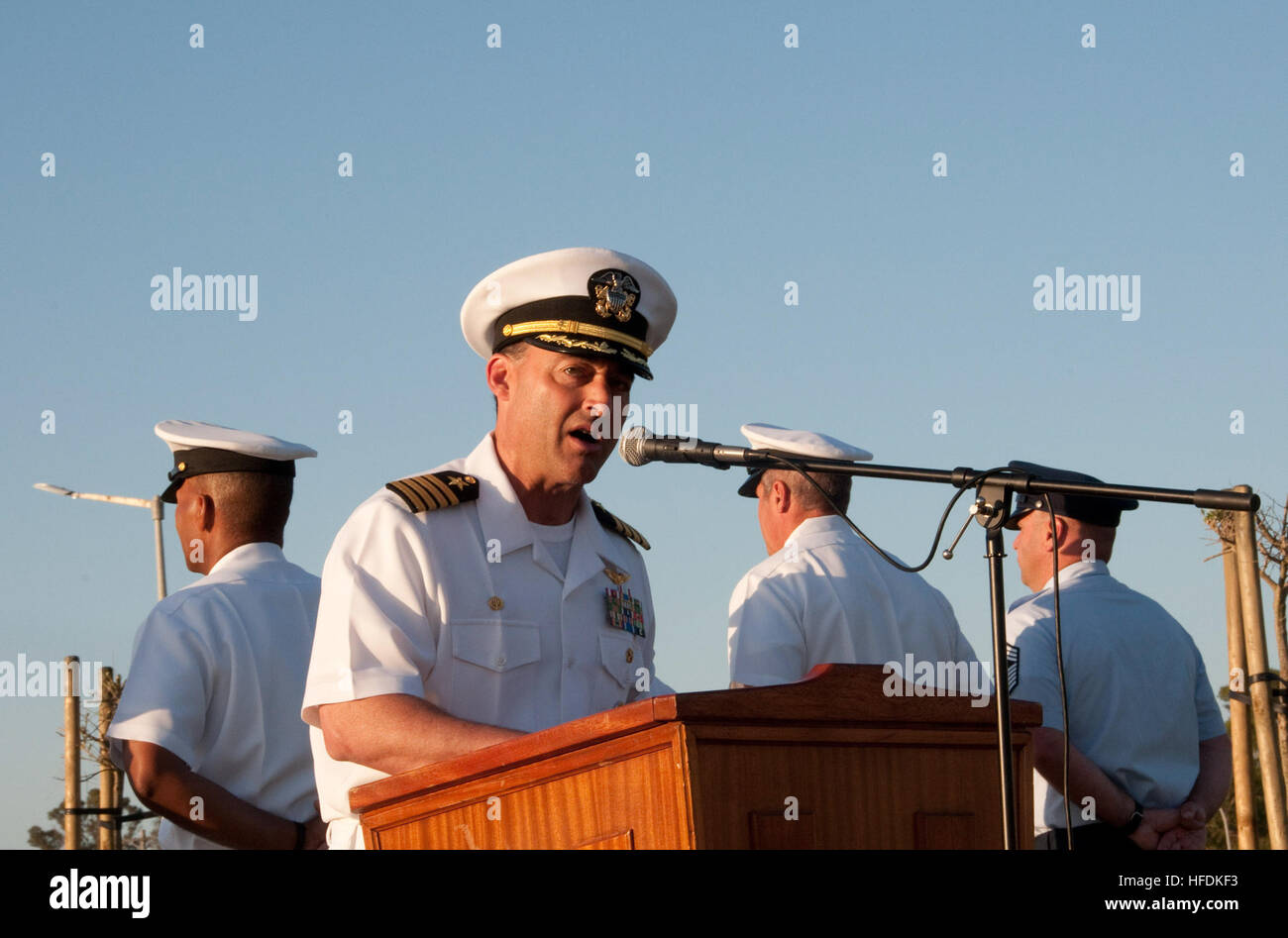 NAVAL STATION ROTA, Spain (July 2, 2015) – Capt. Greg Pekari, commander ...