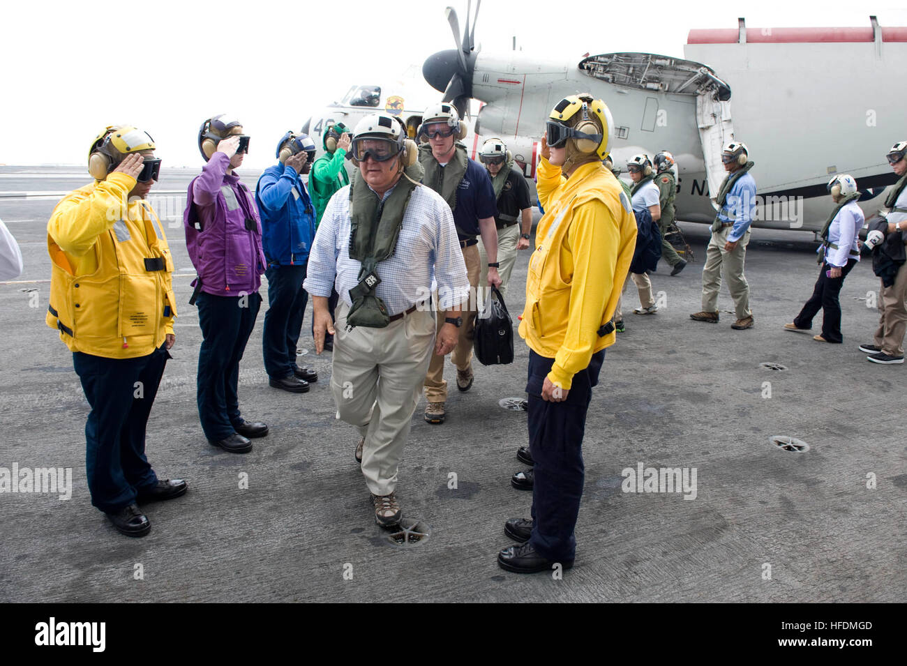 Under Secretary of the U.S. Army Joseph W. Westphal passes through side ...