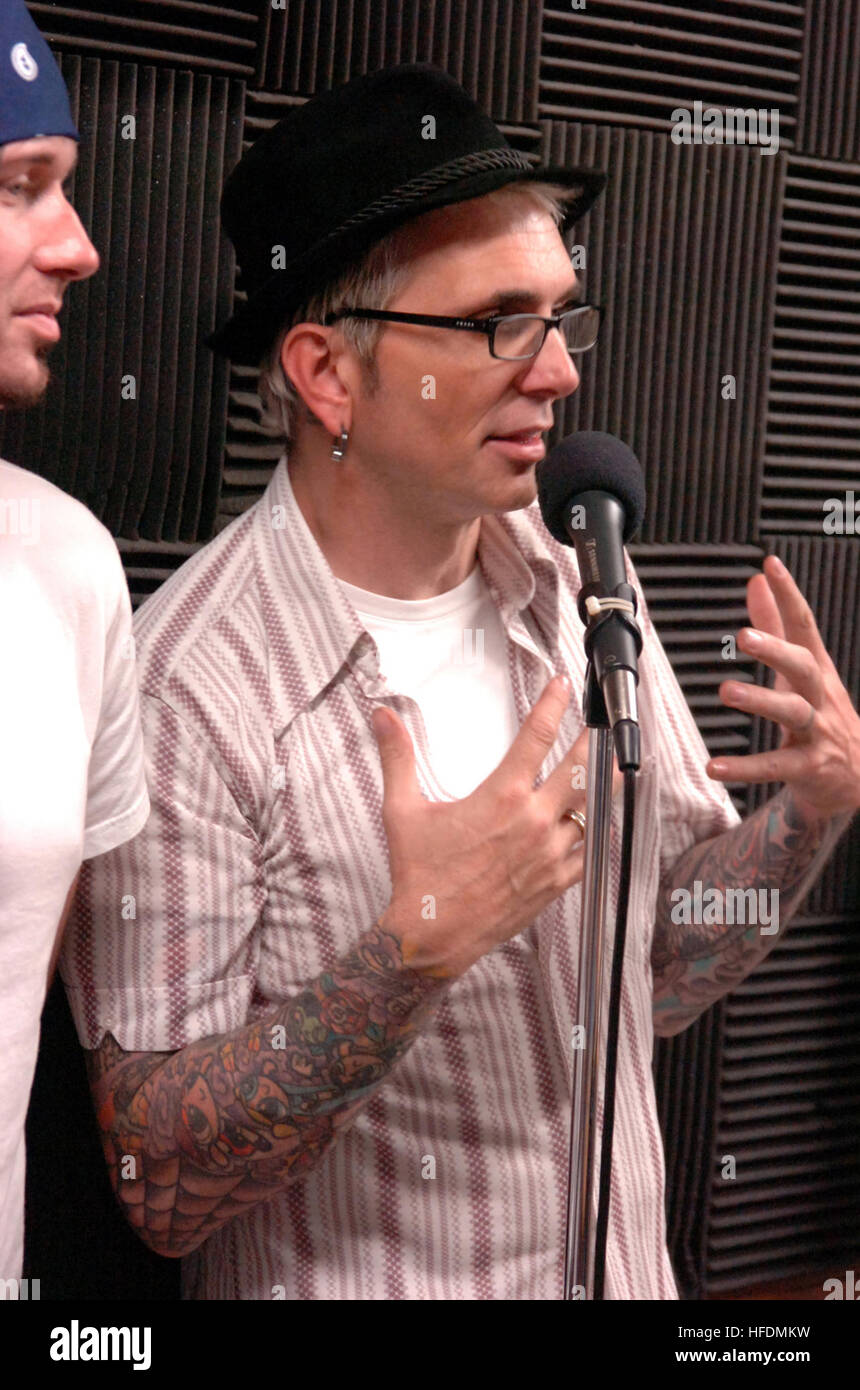 GUANTANAMO BAY, Cuba- The band Everclear interviews with broadcasters ...