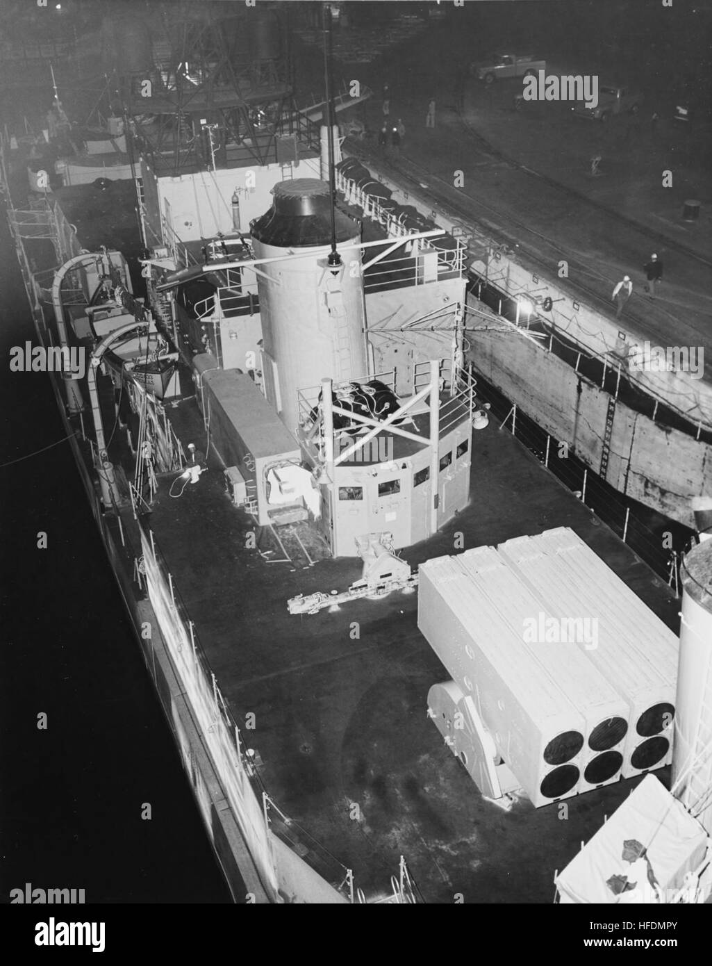 ASROC launcher of USS Herbert J. Thomas (DD-833) in 1965 Stock Photo ...
