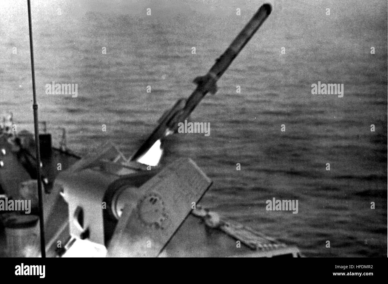 ASROC launch from USS Jouett (DLG-29) in 1969 Stock Photo - Alamy