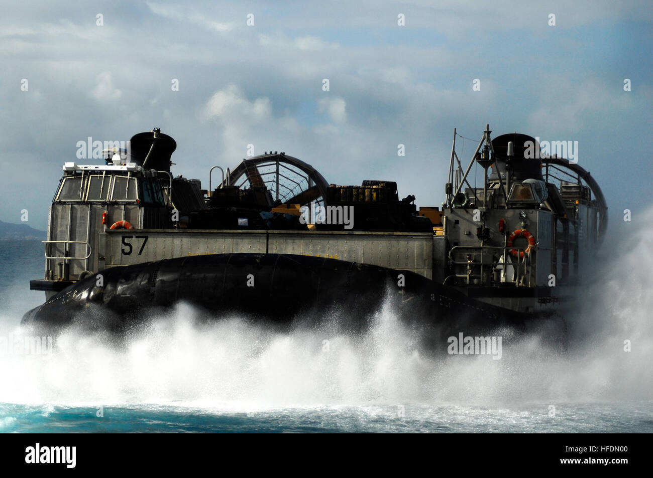 U.S. Navy Landing Craft, Air Cushion 57 transports Marine Corps ...