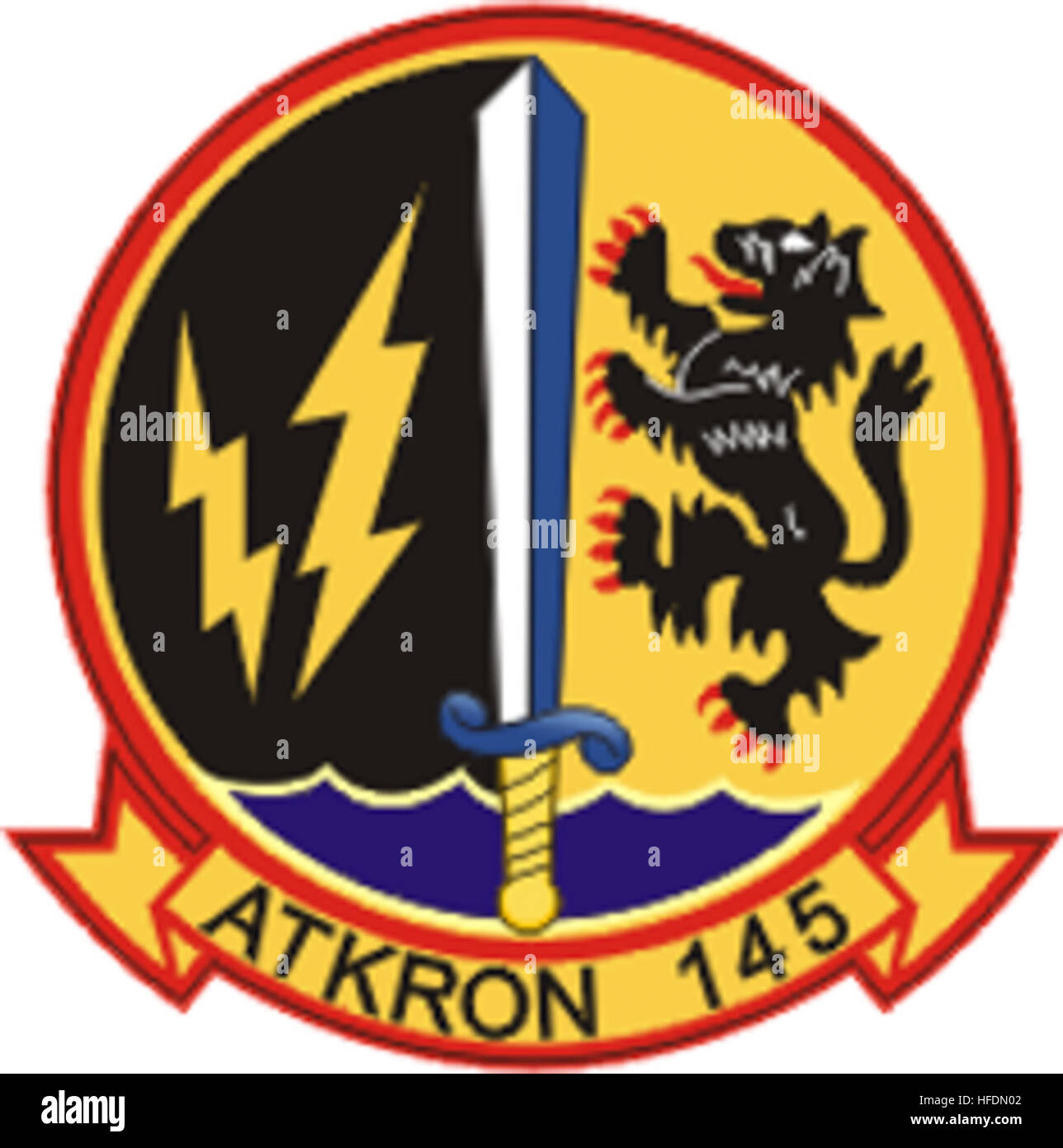 Attack Squadron 145 (US Navy) insignia c1974 Stock Photo - Alamy