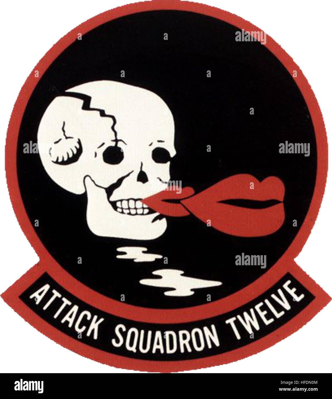 Attack Squadron 12 (US Navy) insignia c1973 Stock Photo - Alamy