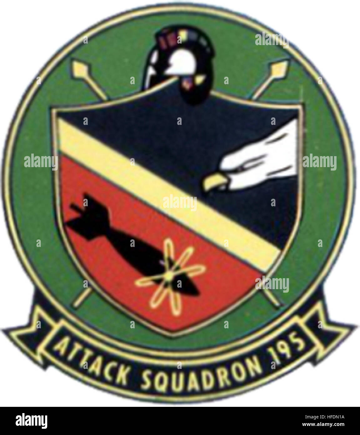 Attack Squadron 195 (US Navy) patch c1962 Stock Photo - Alamy