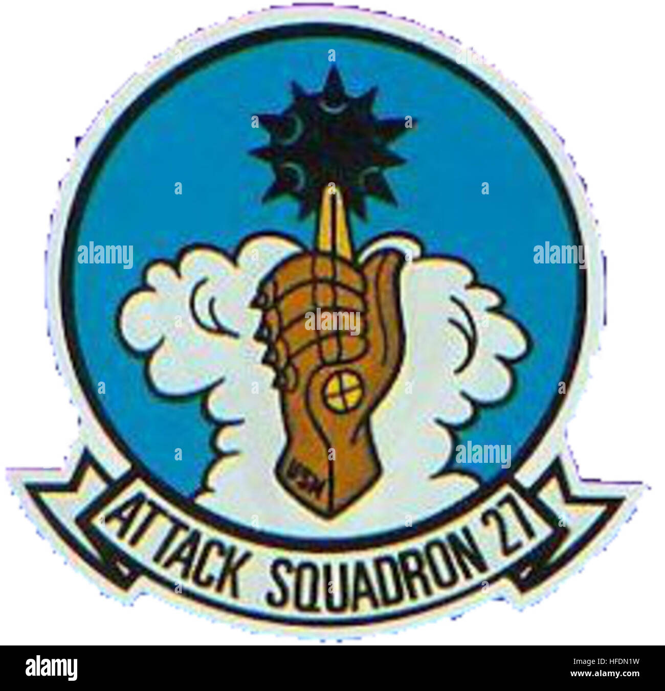 Attack Squadron 27 (US Navy) insignia c1984 Stock Photo - Alamy
