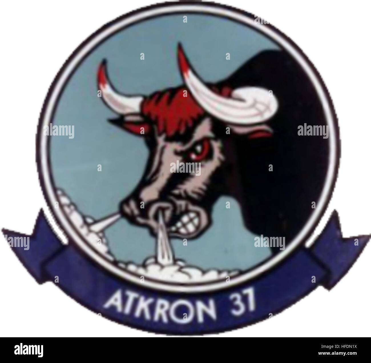 Attack Squadron 37 (US Navy) insignia c1968 Stock Photo - Alamy