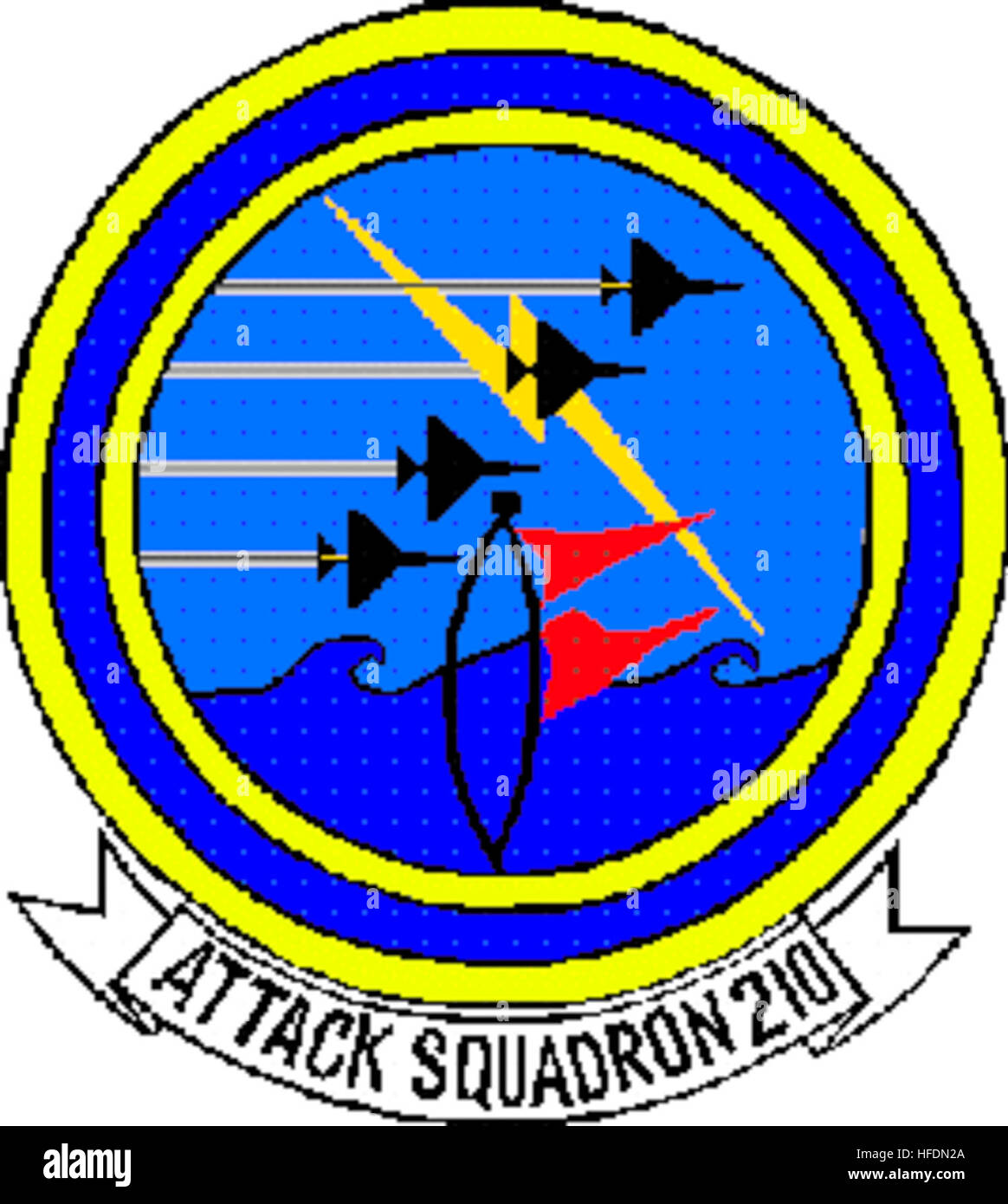 Attack squadron VA-210 USN emblem Stock Photo - Alamy