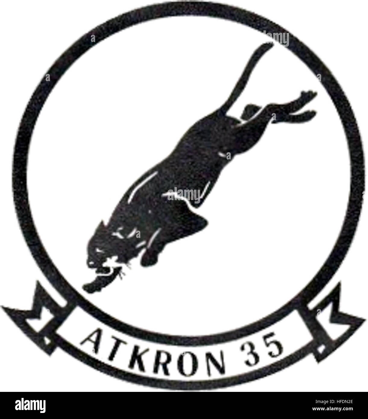 Attack Squadron 35 (US Navy) patch c1957 Stock Photo - Alamy