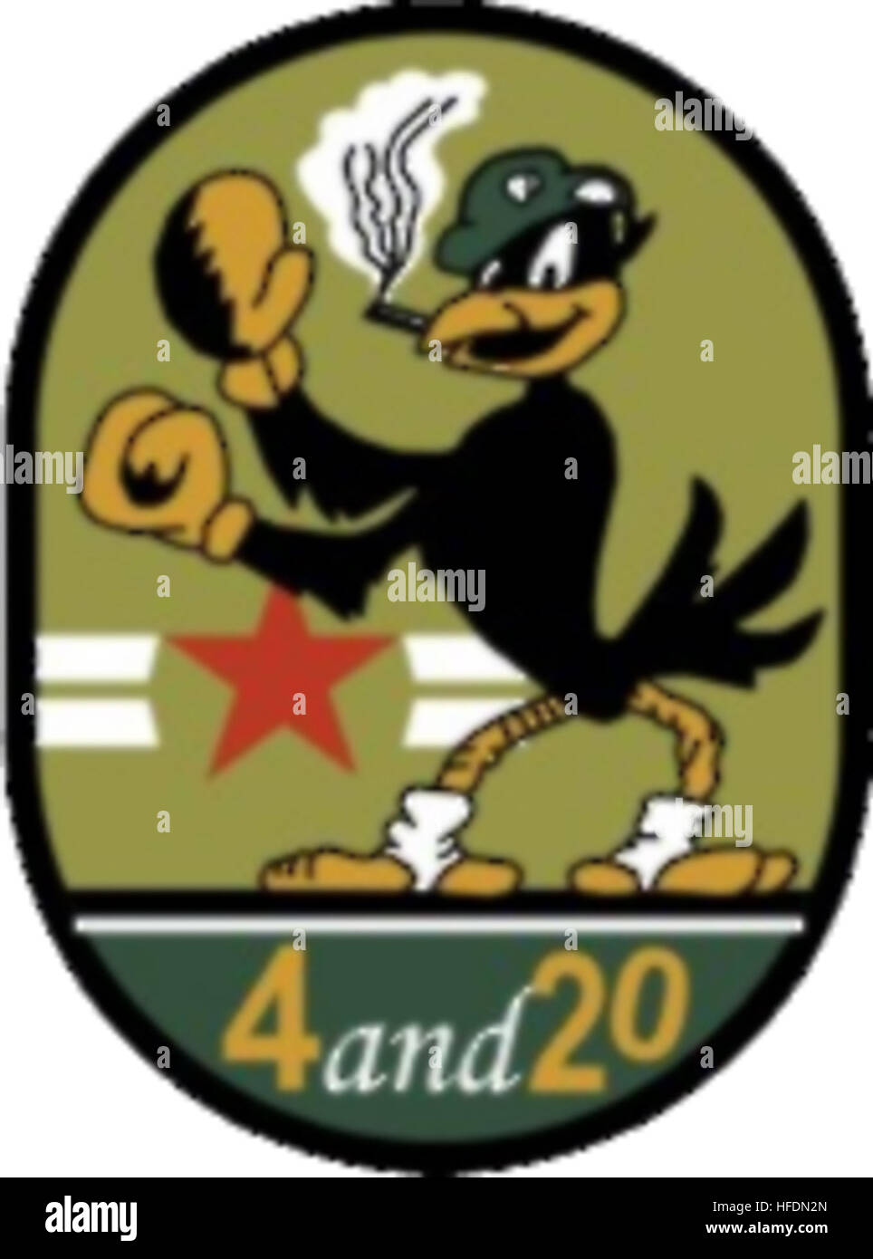 Insignia of U.S. Navy Attack Squadron 45 (VA-45), representing the ...