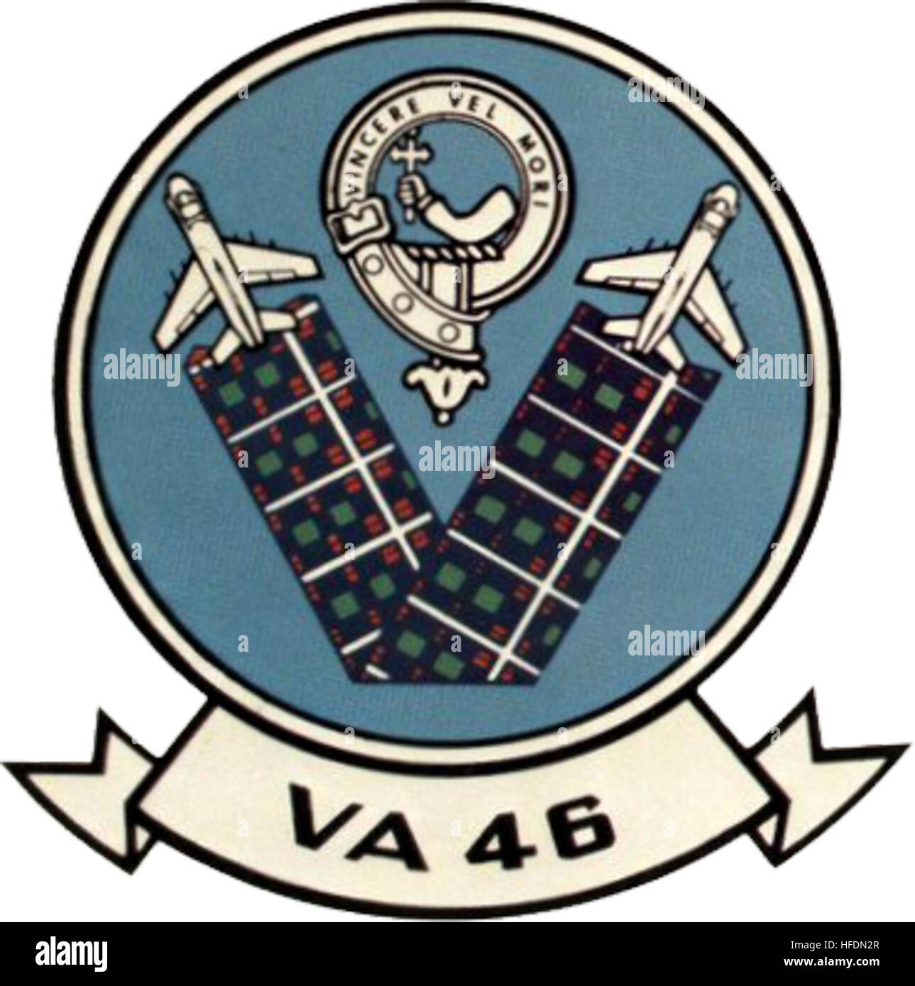 Attack Squadron 46 (US Navy) insignia c1984 Stock Photo - Alamy