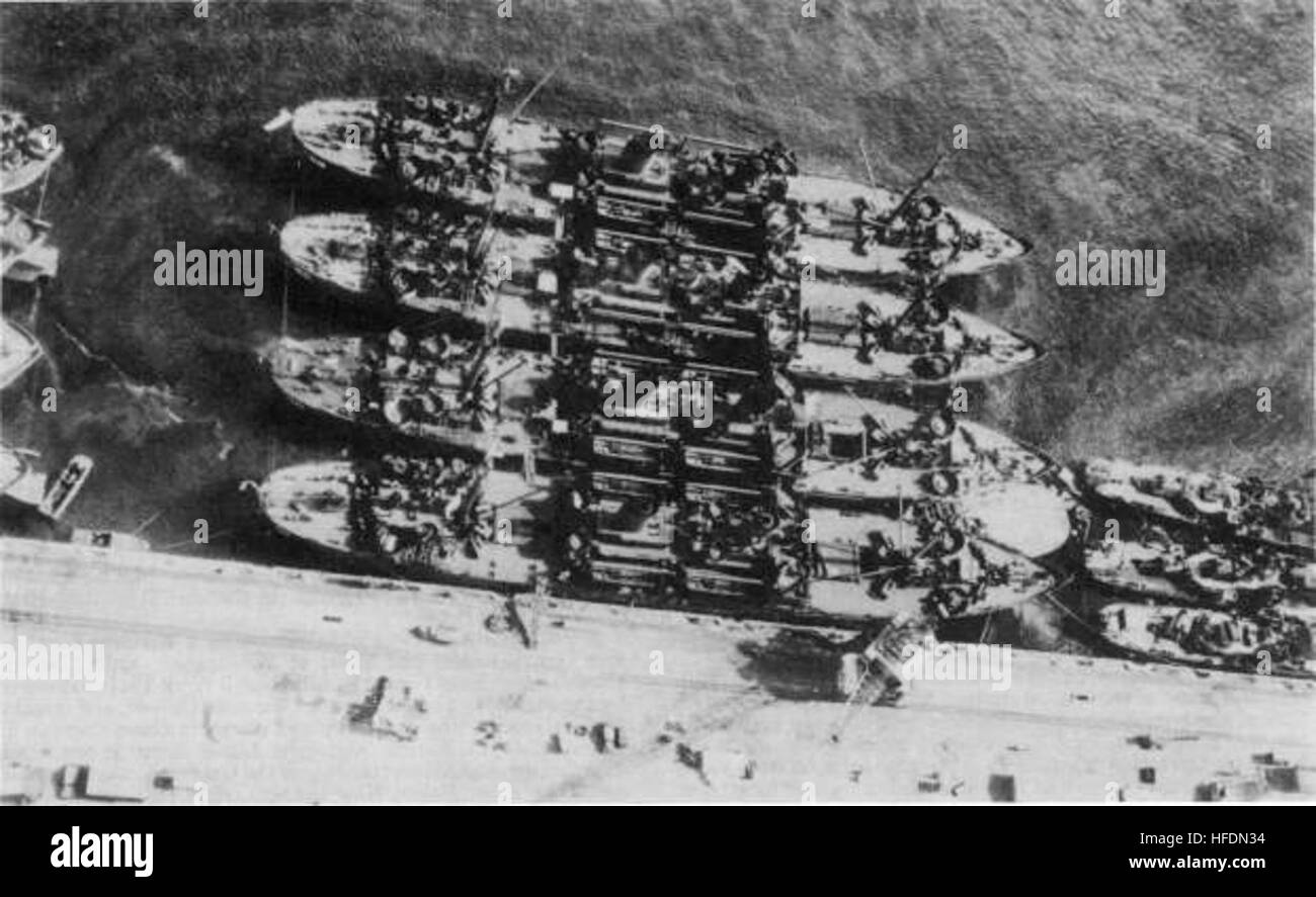 Attack transports for Op Crossroads Pearl Harbor 1946 Stock Photo - Alamy