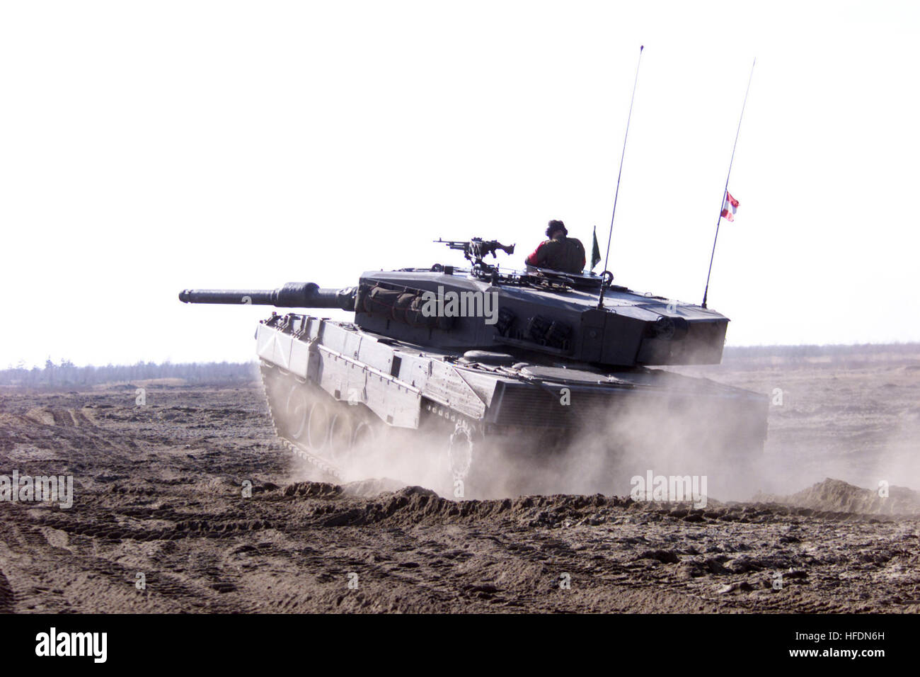 Austrian tank swiftly moves into formation during Austrian 4th Infantry ...