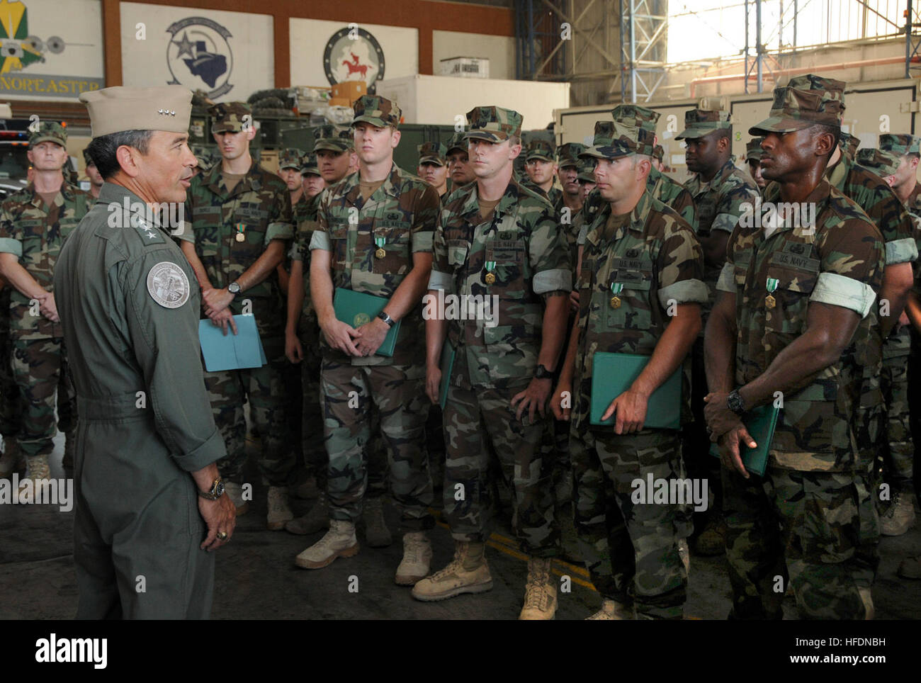 Vice Adm. Harry B. Harris Jr., commander of the U.S. 6th Fleet, speaks ...