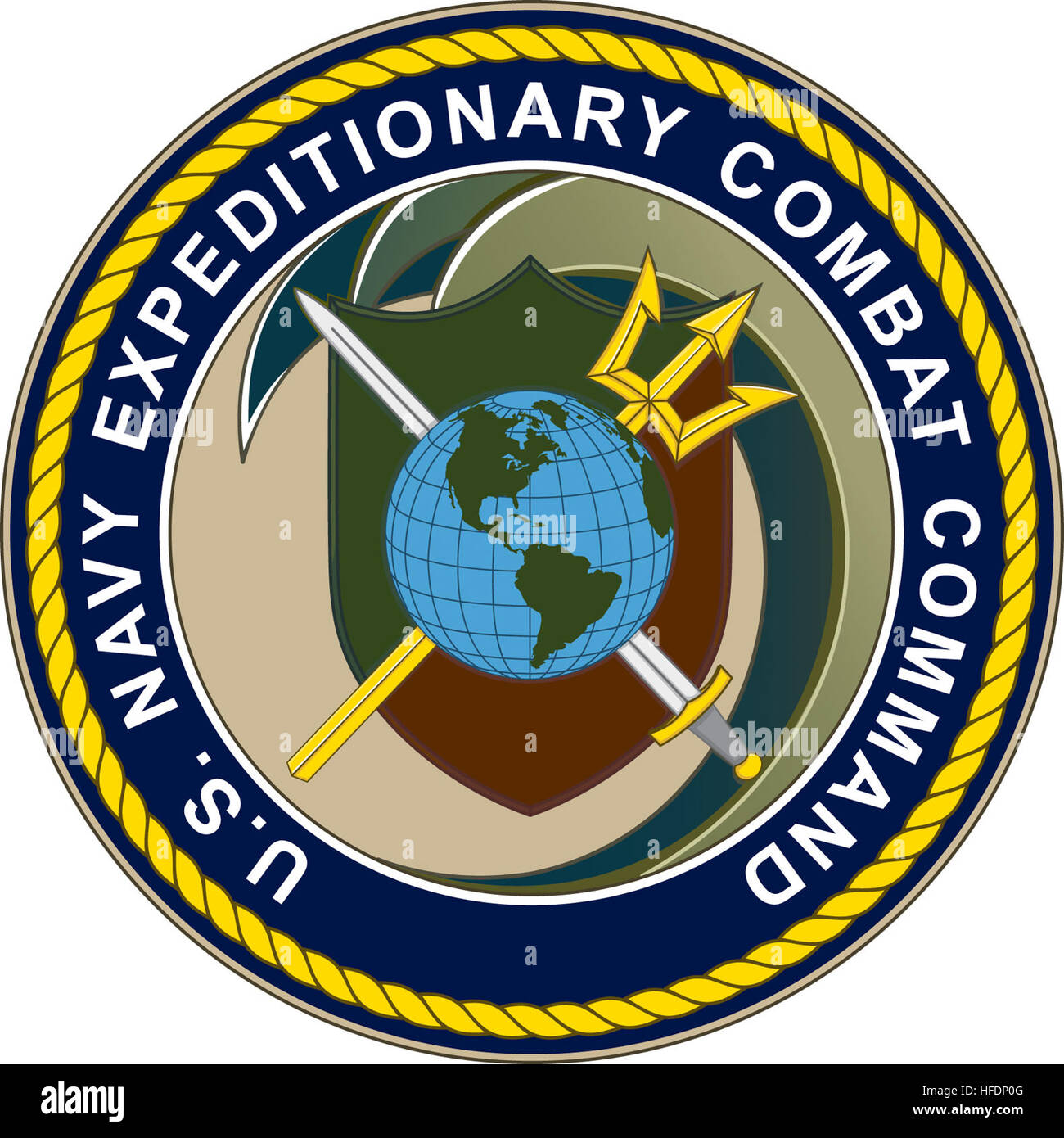 (U.S.) Navy Expeditionary Combat Command seal Stock Photo - Alamy