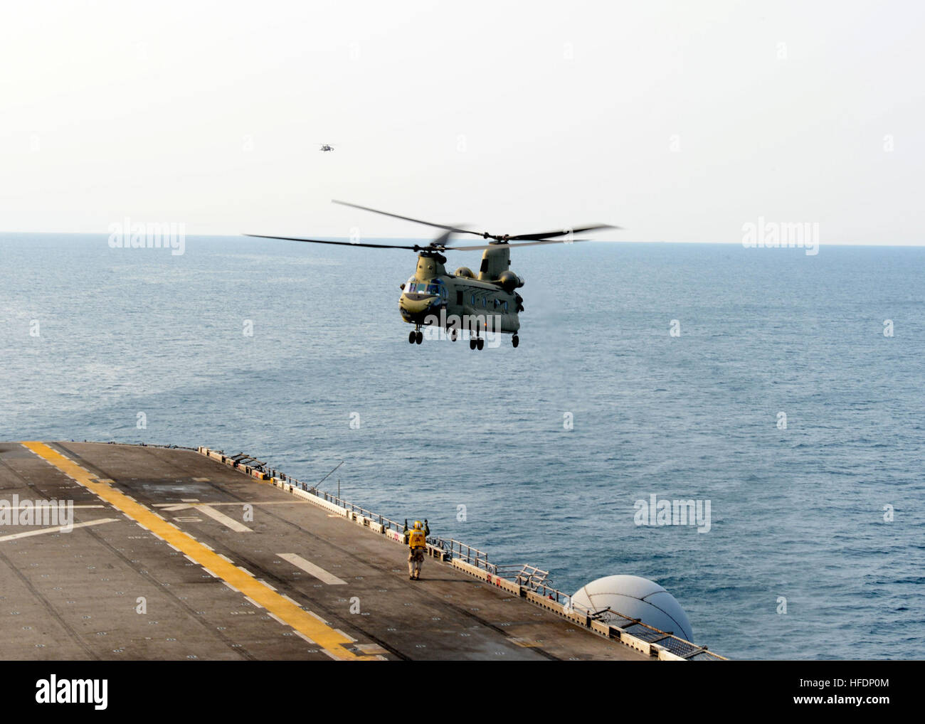A U.S. Army CH-47F Chinook helicopter assigned to the 3rd General ...