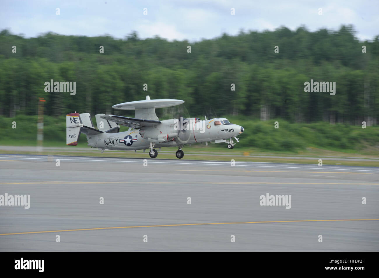 An E-2C Hawkeye takes off at Joint Base Elmendorf-Richardson, Alaska ...