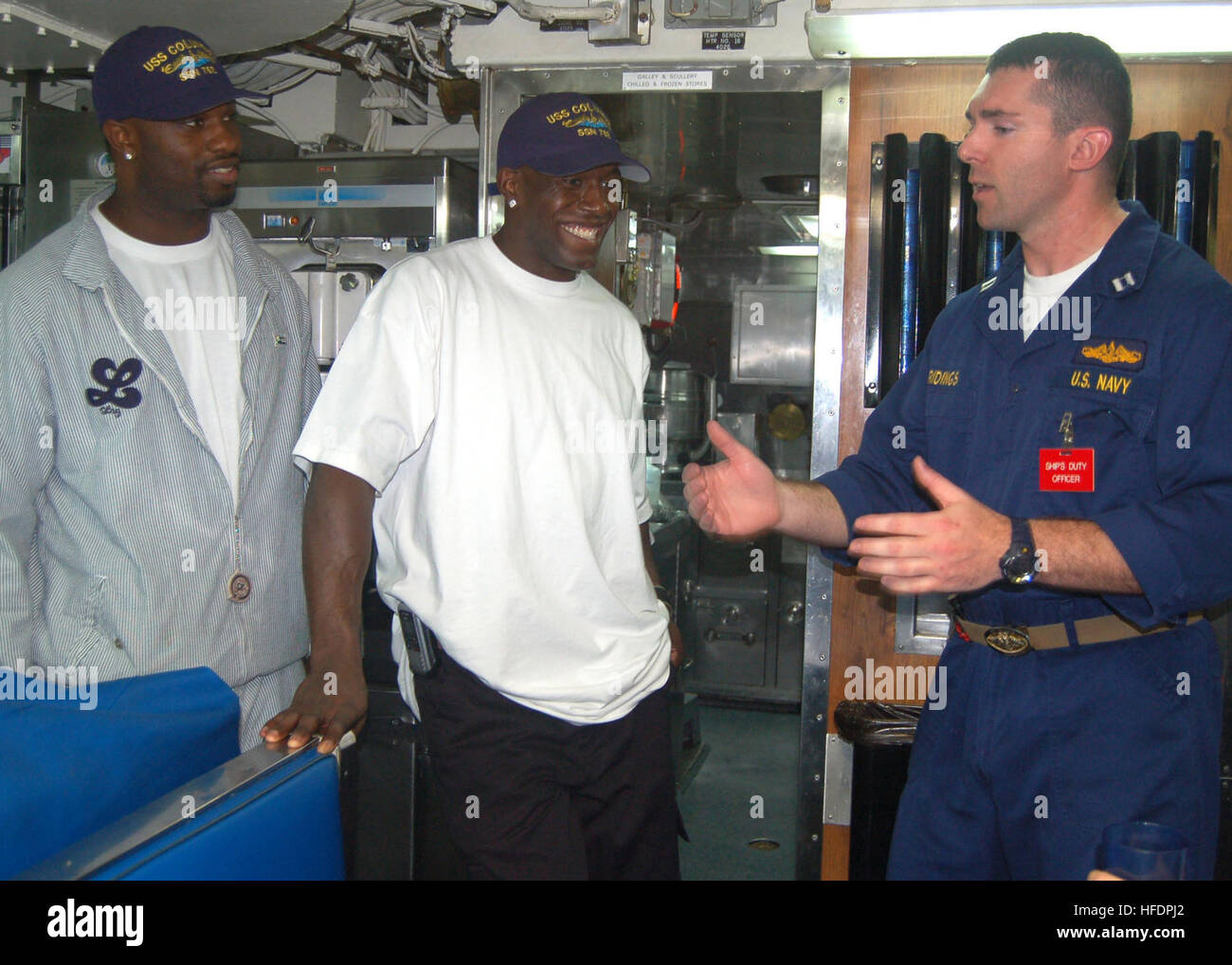 U.S. Navy Lt. David Ridings, the navigator on board fast attack ...