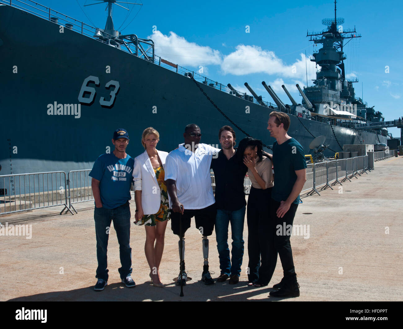 120428-N-XD424-012 PEARL HARBOR (April 28, 2012) Peter Berg, left ...