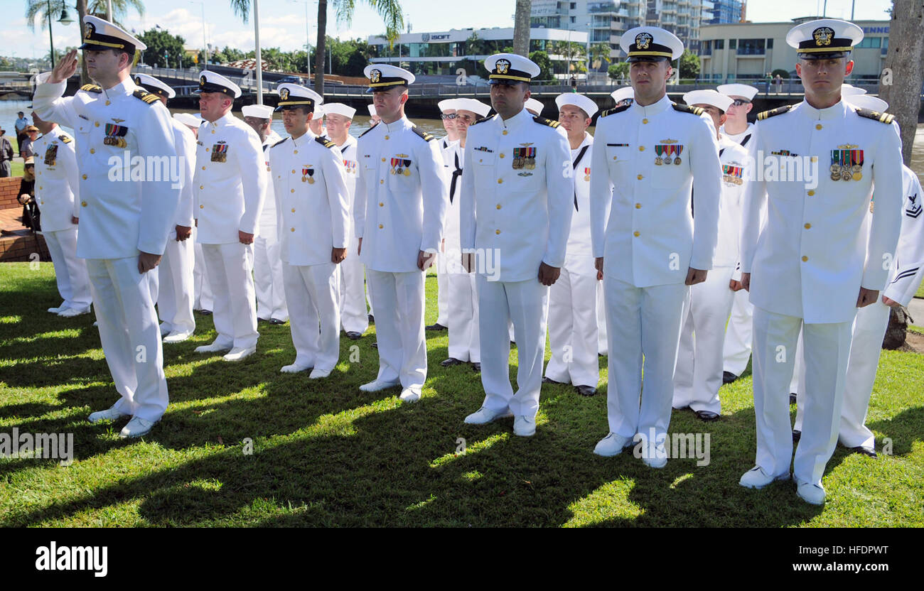 U.S. sailors assigned to the guided missile destroyer USS Halsey (DDG ...