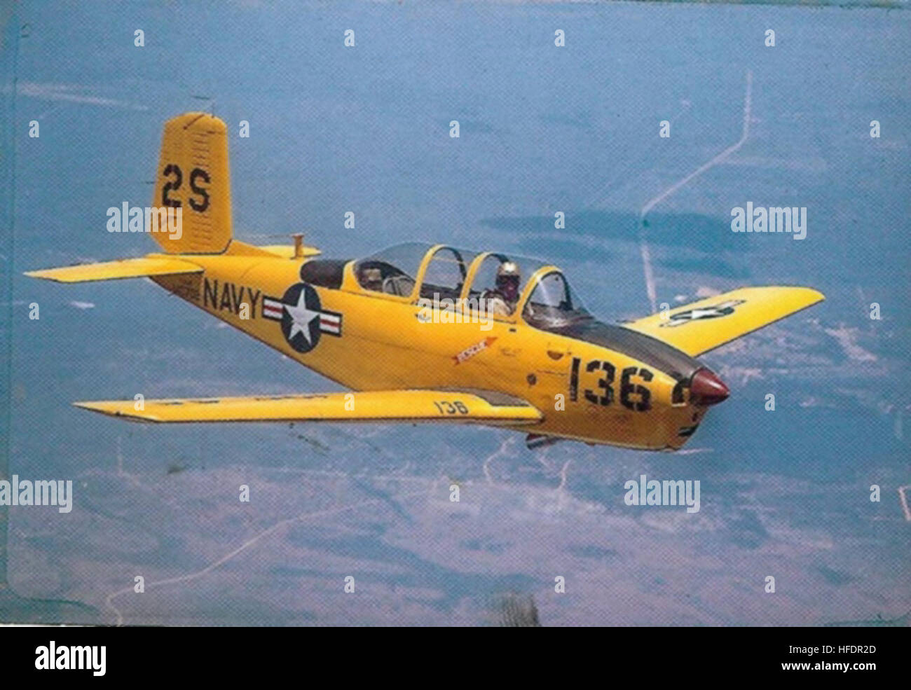 Beech T-34B in flight c1950s Stock Photo - Alamy