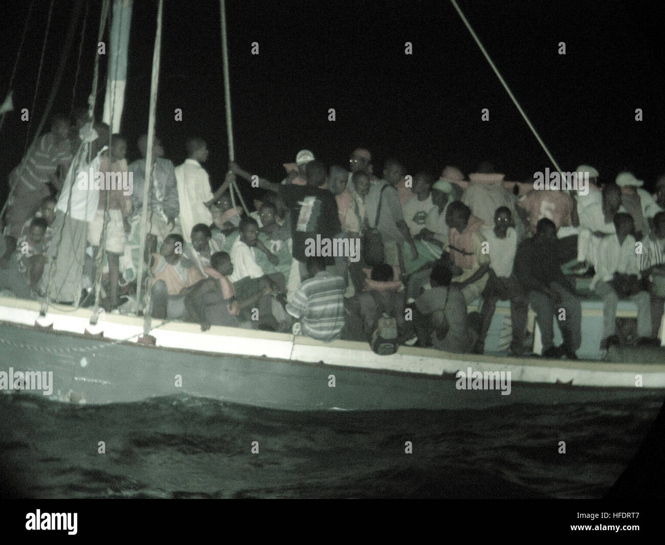 Haitian boat people hi-res stock photography and images - Alamy