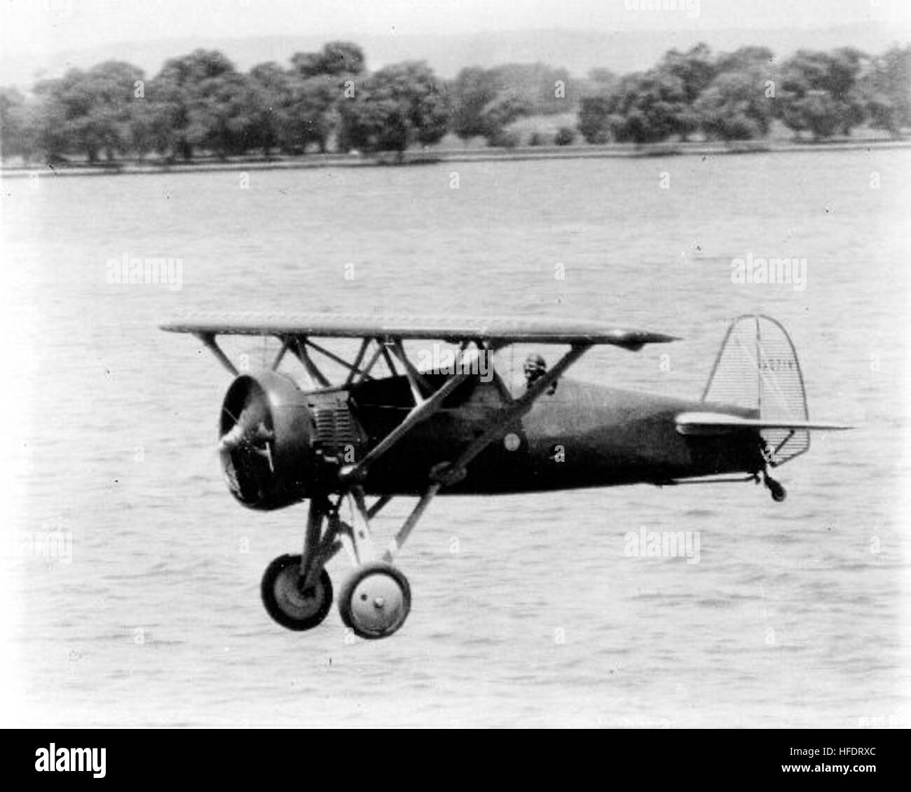 Boeing XF5B-1 in flight Stock Photo - Alamy