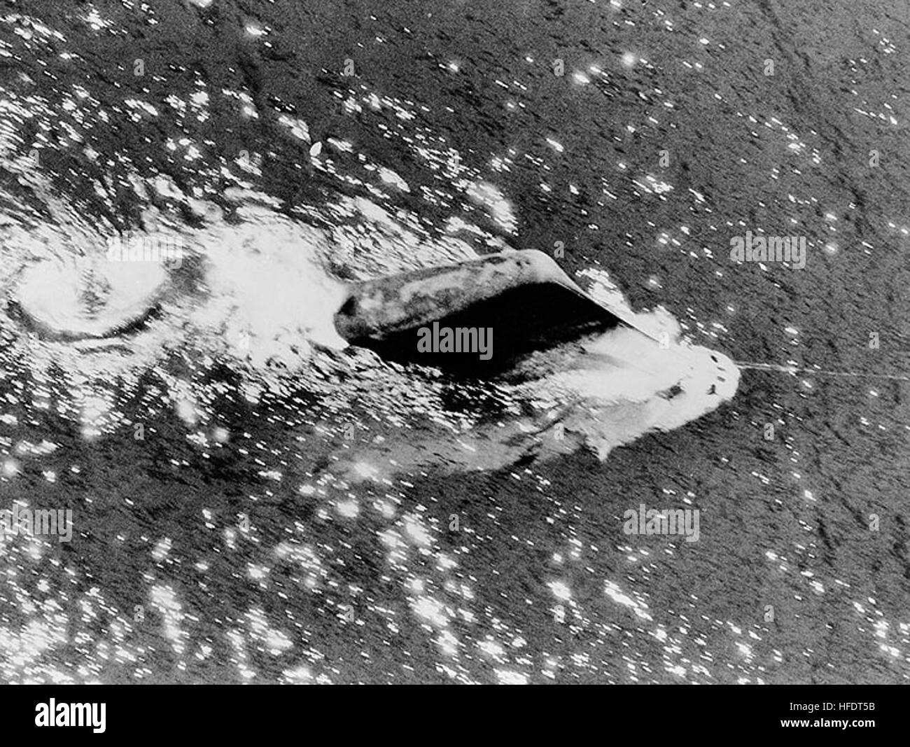 USS Pittsburgh (CA-72): The cruiser's detached and capsized bow under ...