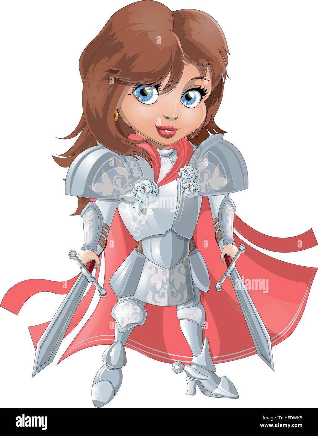 Medieval knight in armor Stock Vector Images - Alamy