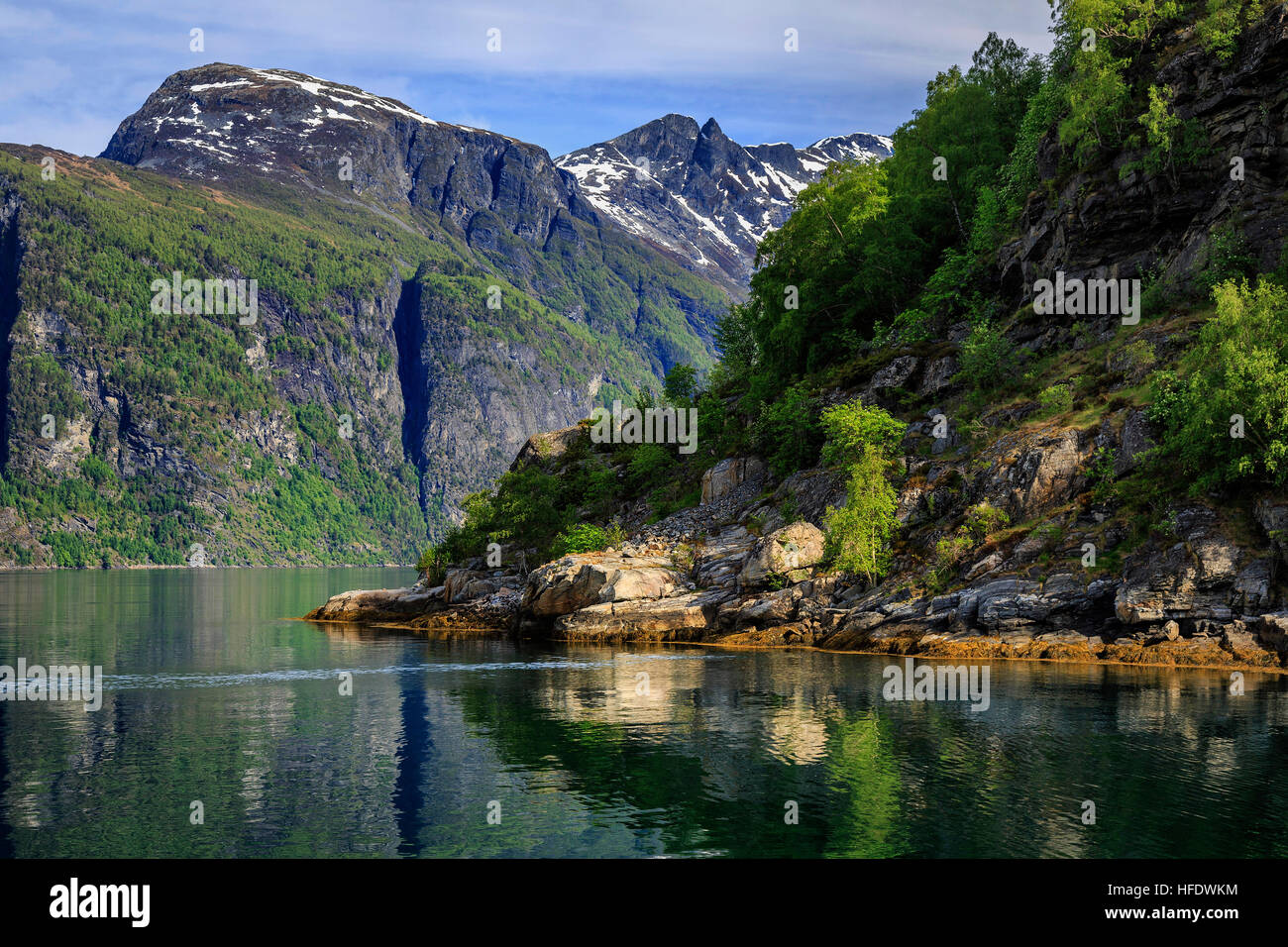 Geiranger fjord in spring hi-res stock photography and images - Alamy