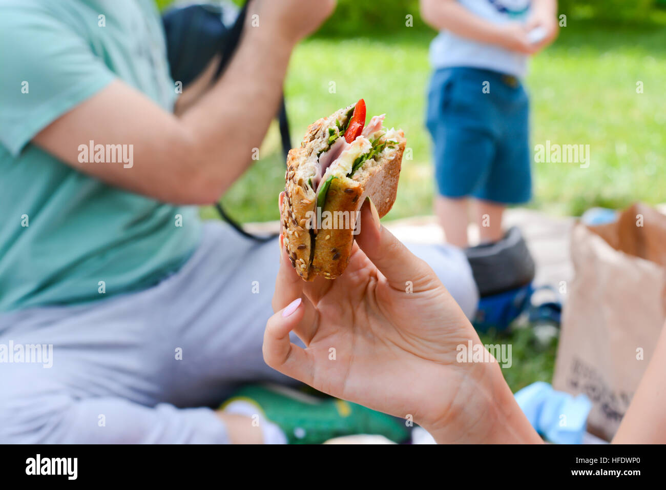 Human sandwich hi-res stock photography and images - Alamy