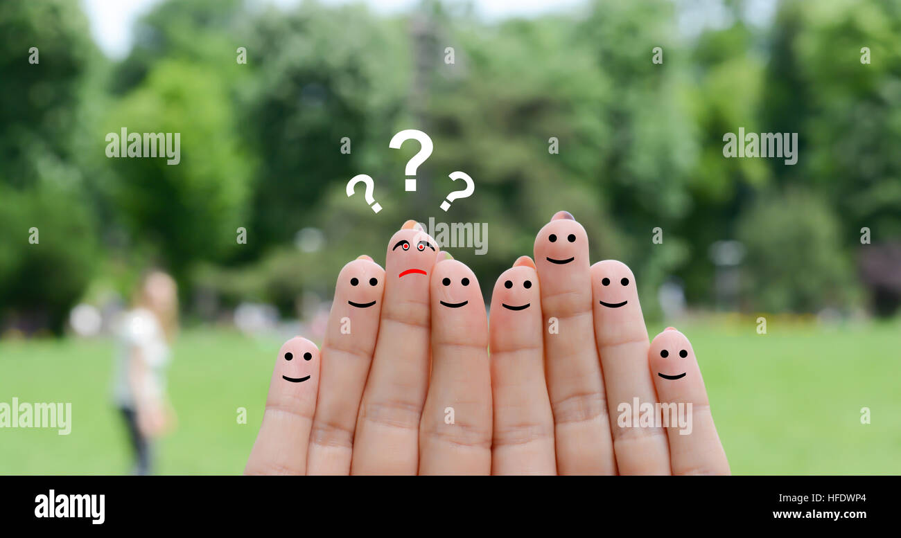 Draw sad face hi-res stock photography and images - Alamy