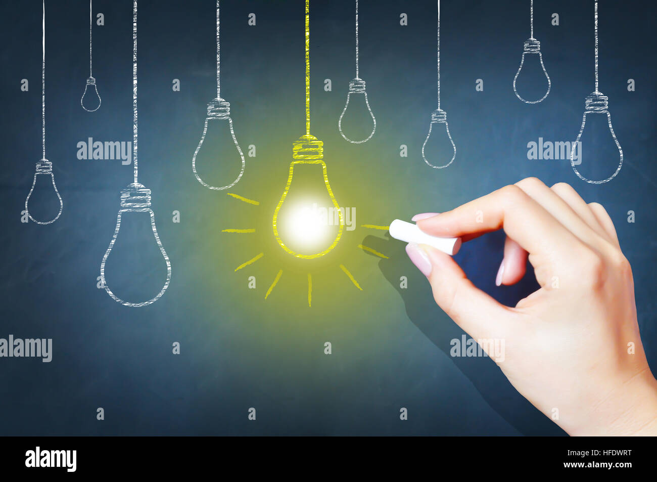 Concept of bright idea hi-res stock photography and images - Alamy