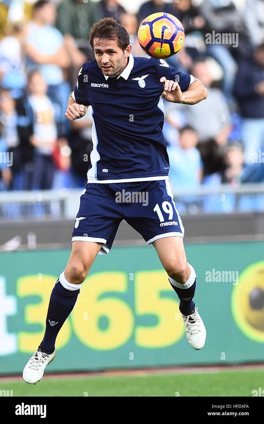 Senad Lulic of Lazio during the Serie A match between SS Lazio and ...