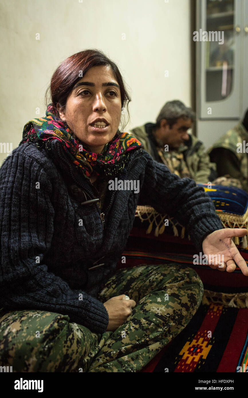 Going to Raqqa - 23/12/2016 - Syria - SYRIA ROJAVA / Portrait of Rojda ...