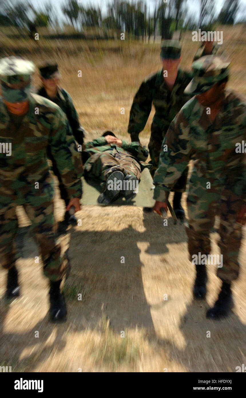 NMCB-40 Seabees conduct a mass casualty drill at Naval Base Ventura ...