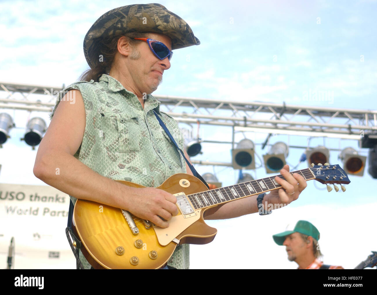 040601-N-1375K-009 Naples, Italy (Jun. 1,2004) - Legendary rock star ...
