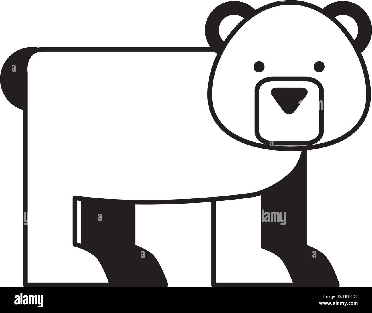 cute bear character icon vector illustration design Stock Vector Image ...