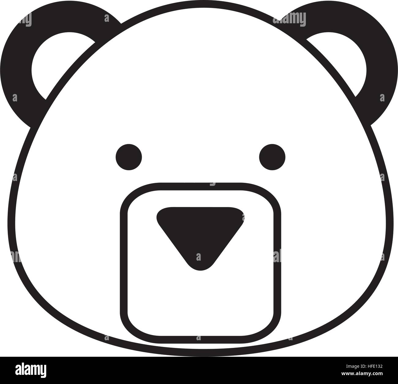 cute bear character icon vector illustration design Stock Vector Image ...