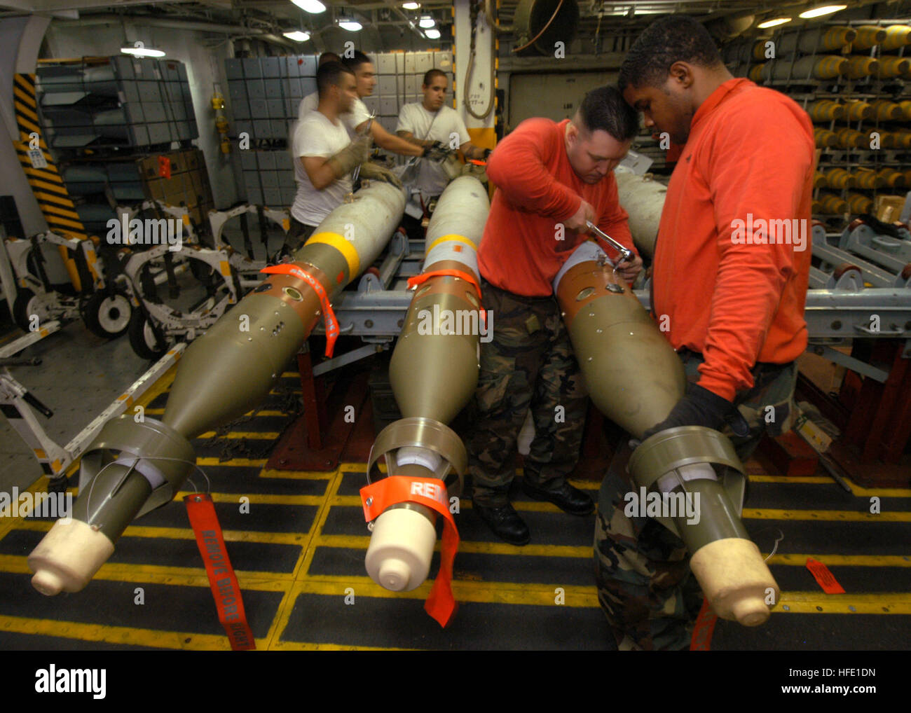 040727-N-4190W-005 Persian Gulf 27 July 2004 Member of G-3 bomb ...