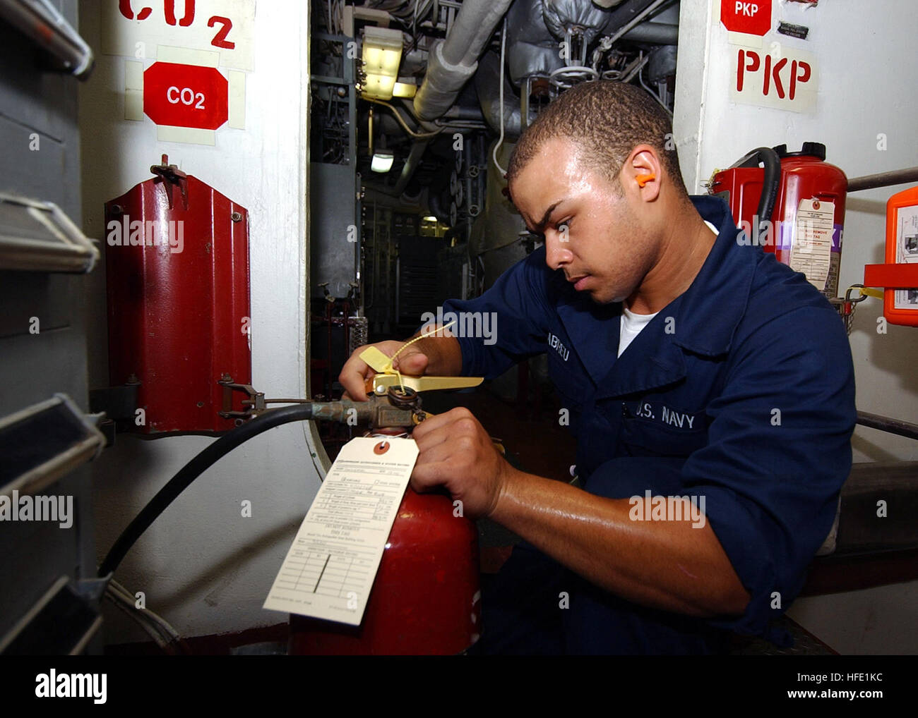 040701-N-4374S-001 Mediterranean Sea (July 01, 2004) - Fireman Alex ...