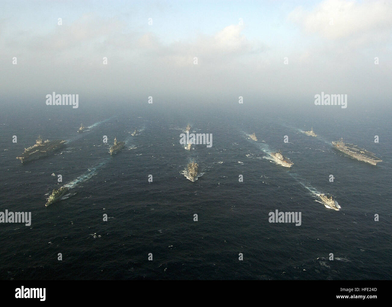 Ships carriers in formation hi-res stock photography and images - Alamy