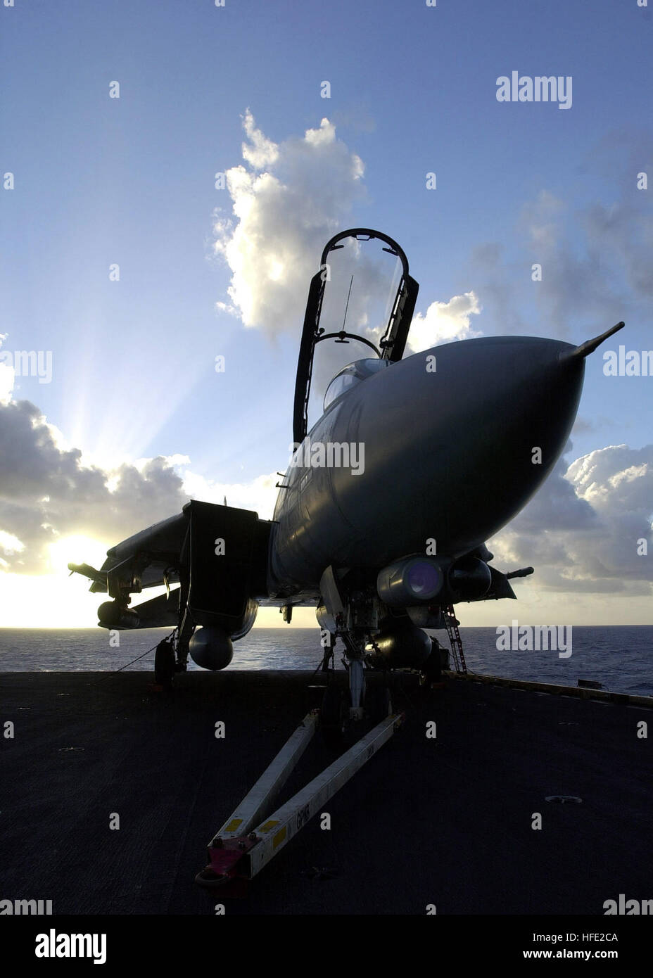 An F-14D Tomcat from Fighter Squadron Two operates with USS ...