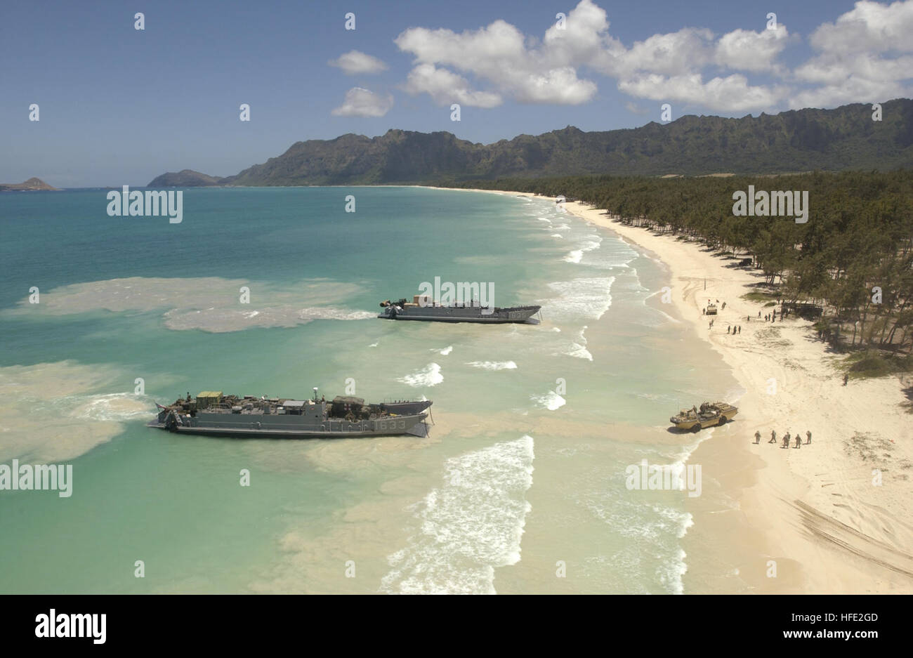 040720-N-6811L-401 Bellows Air Force Base (July 20, 2004) -- Landing ...