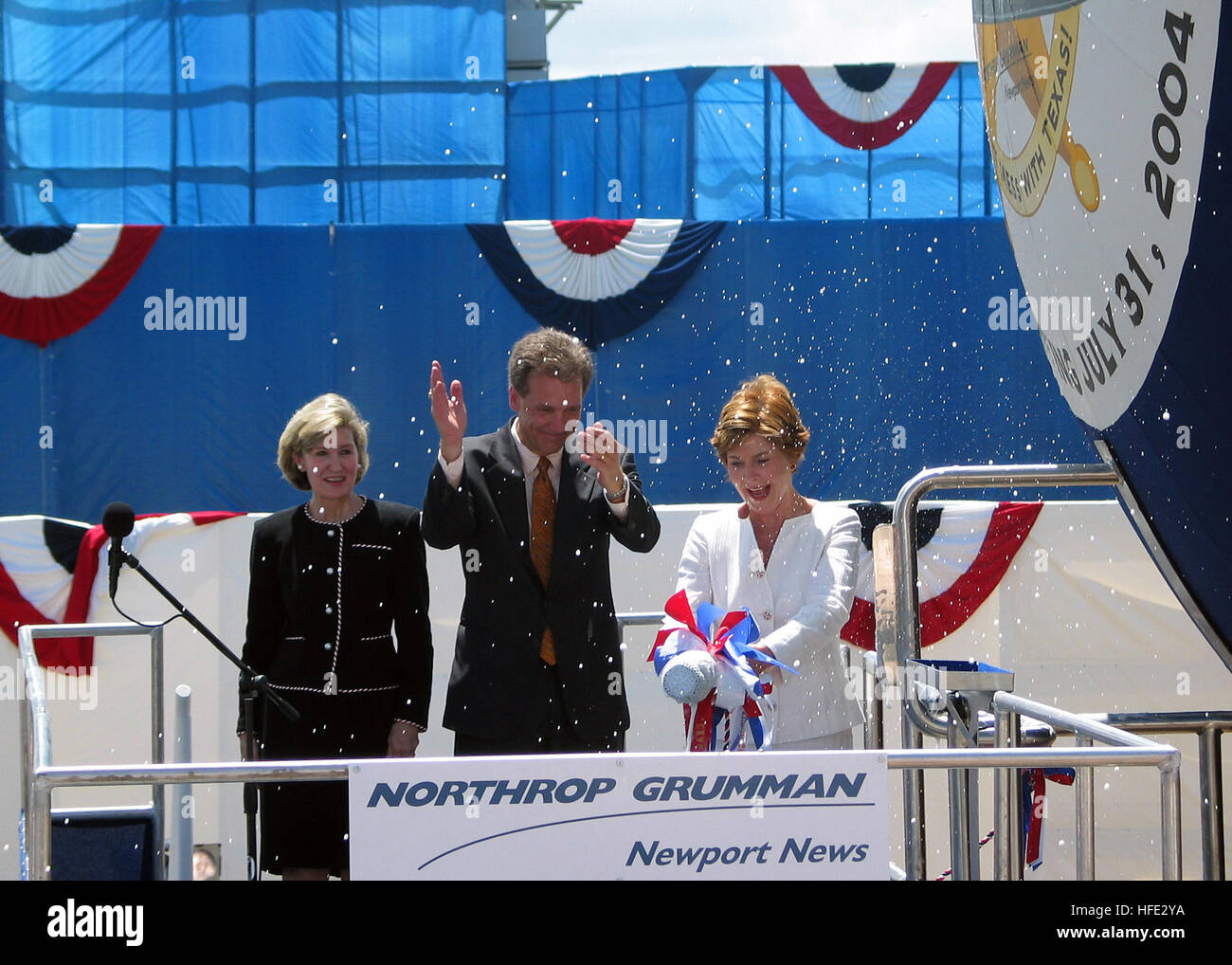 PCU Texas (SSN 775), a Virginia-class submarine, is christened at ...