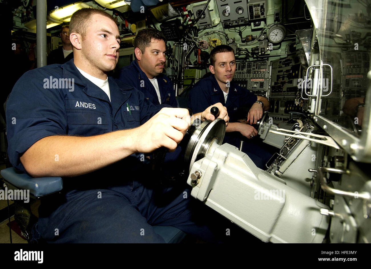 Helmsman and planesman hi-res stock photography and images - Alamy