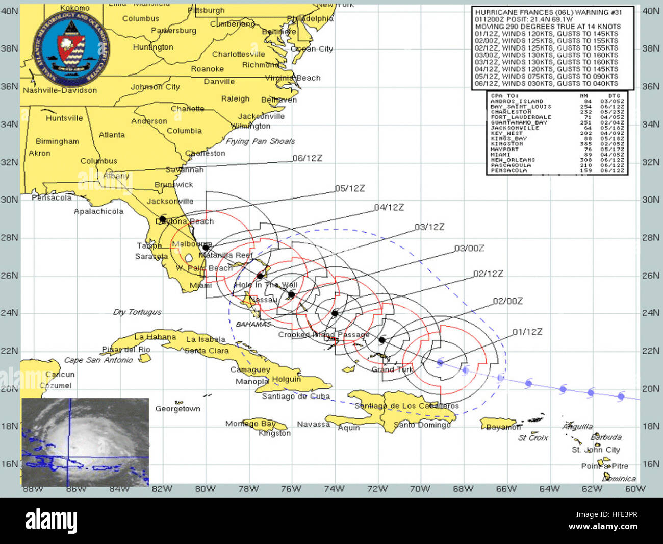 Atlantic ocean map current hi-res stock photography and images - Alamy