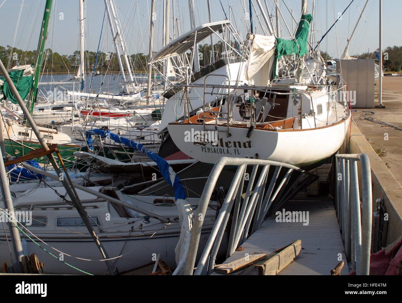 Hurricane damage u s military base hi-res stock photography and images ...