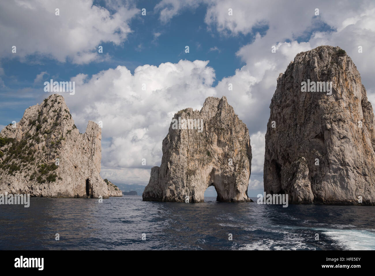 Capri's legendary trio of sea giants, Faraglioni - coastal and oceanic ...